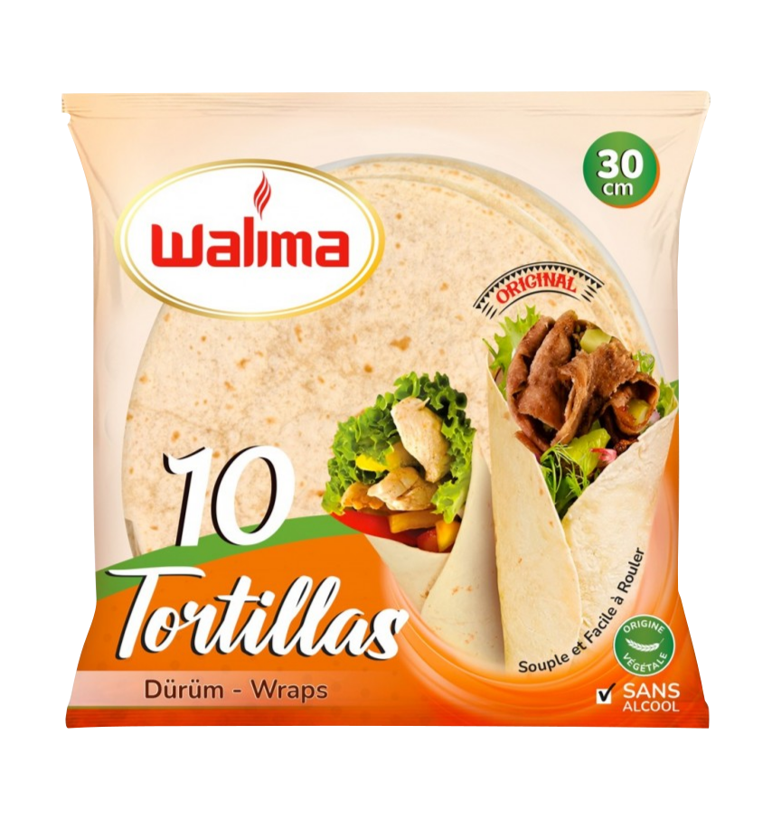 TORTILLA 30CM 10 GALETTES WALIMA – Panier d'orient
