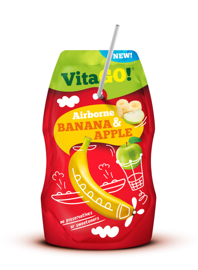 Boisson aux fruits VitaGO Pom’Banane Carton x8 poches 20cl – Panier d ...